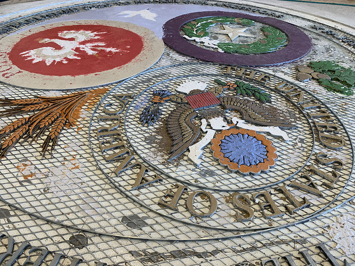 Terrazzo Medallion Honors History – National Terrazzo & Mosaic Association